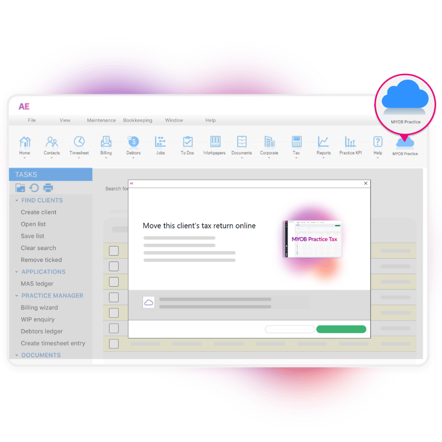 Keep your tax workflows flowing with MYOB Practice Tax